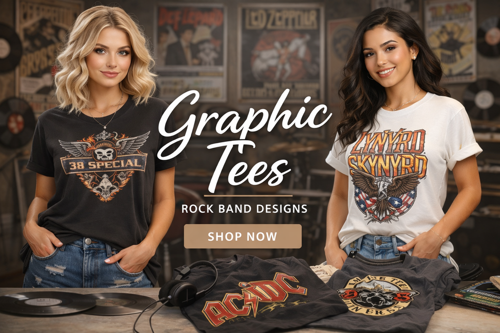 Rock Band T-Shirts – Vintage Graphic Tees & Official Band Merch ...